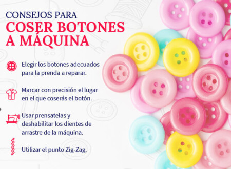 ¿Cómo coser botones con una máquina de coser? | Aprende Institute