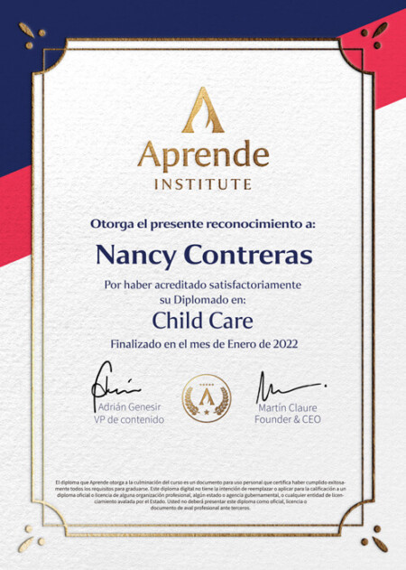 Curso para cuidar niños | Aprende Institute